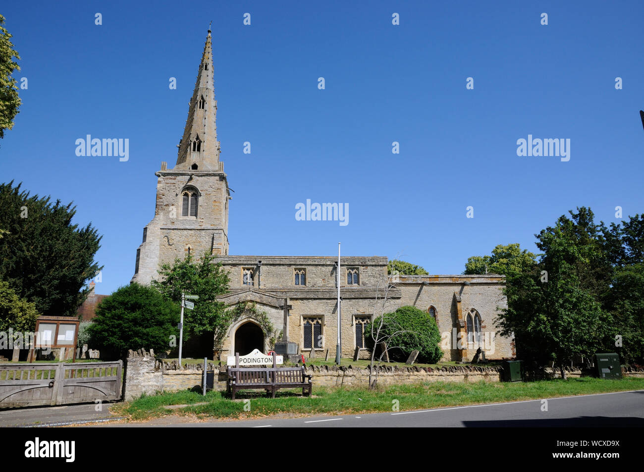 St Mary the Virgin Church, Podington, Bedfordshire Stock Photo - Alamy