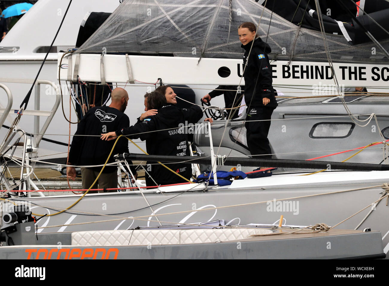 Greta thunberg boat hi-res stock photography and images - Alamy