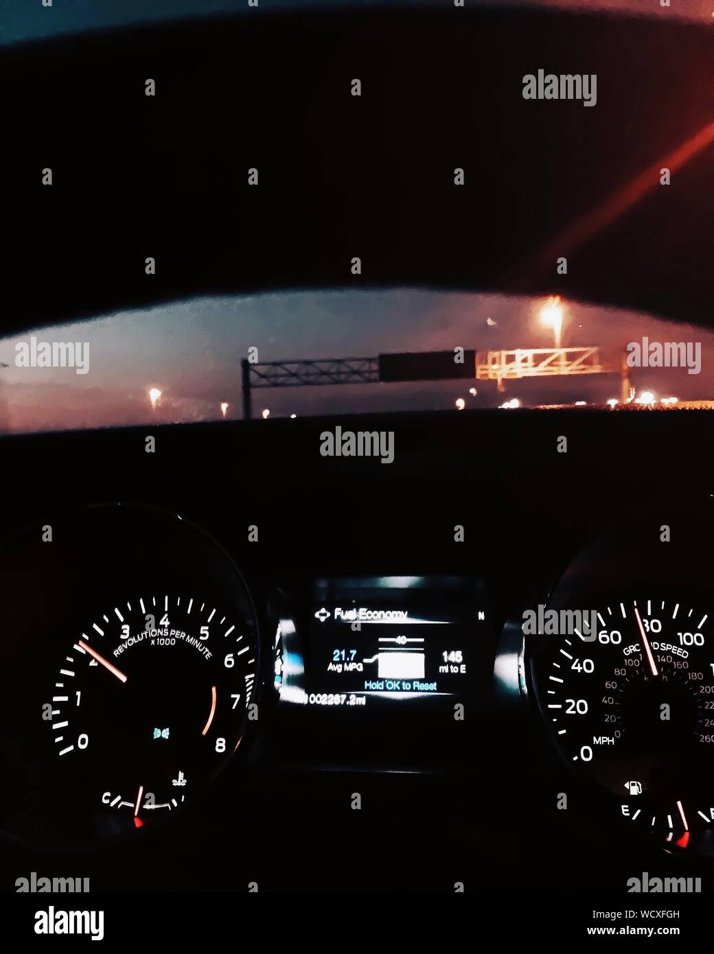 Car dashboard with speedometer hi-res stock photography and images - Alamy