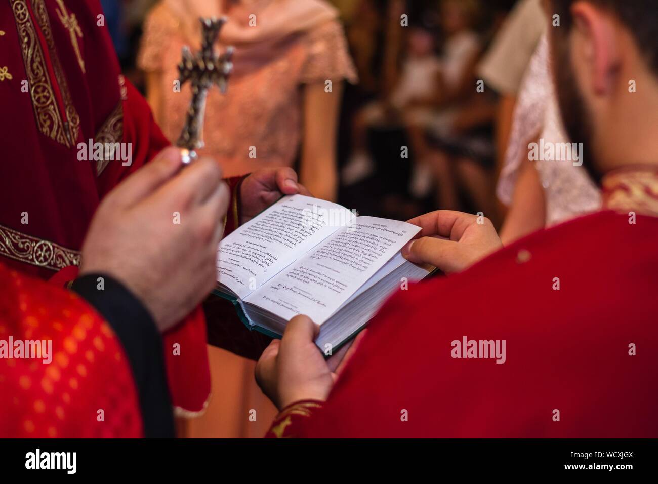 Priest Reading Bible High Resolution Stock Photography and Images - Alamy