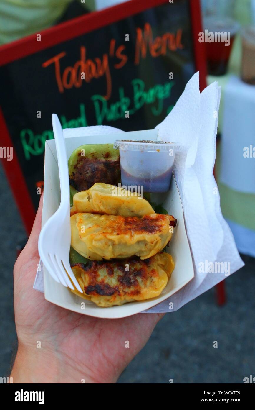 Local street food vendors from New York gather on summer Saturday at ...