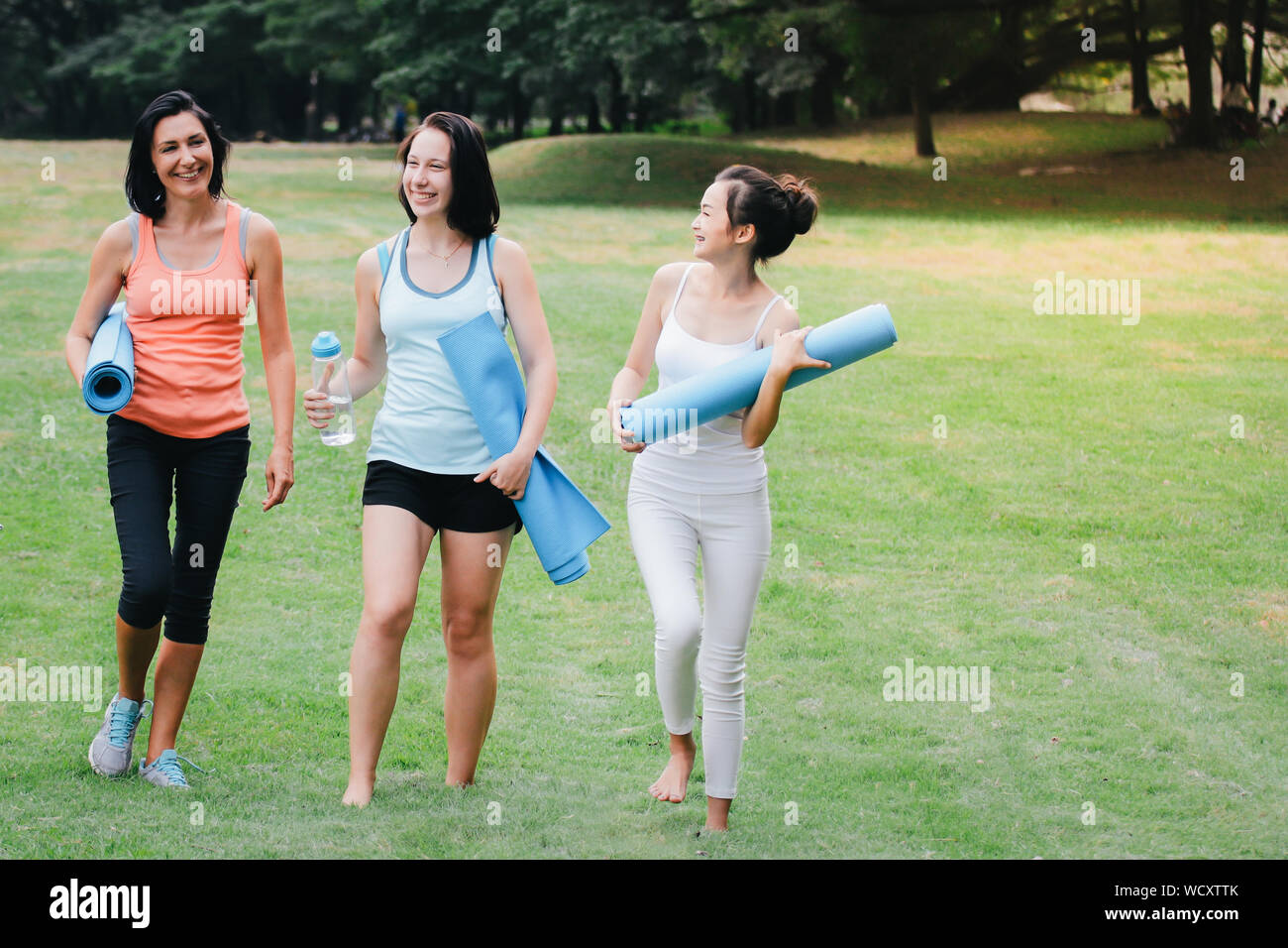 Mature women exercise walking hi-res stock photography and images - Alamy