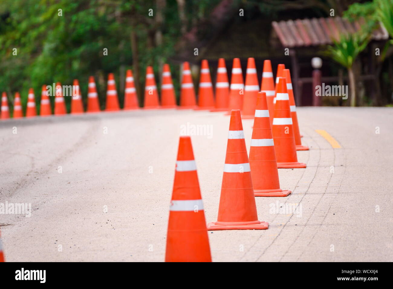 Road traffic cones hi-res stock photography and images - Alamy