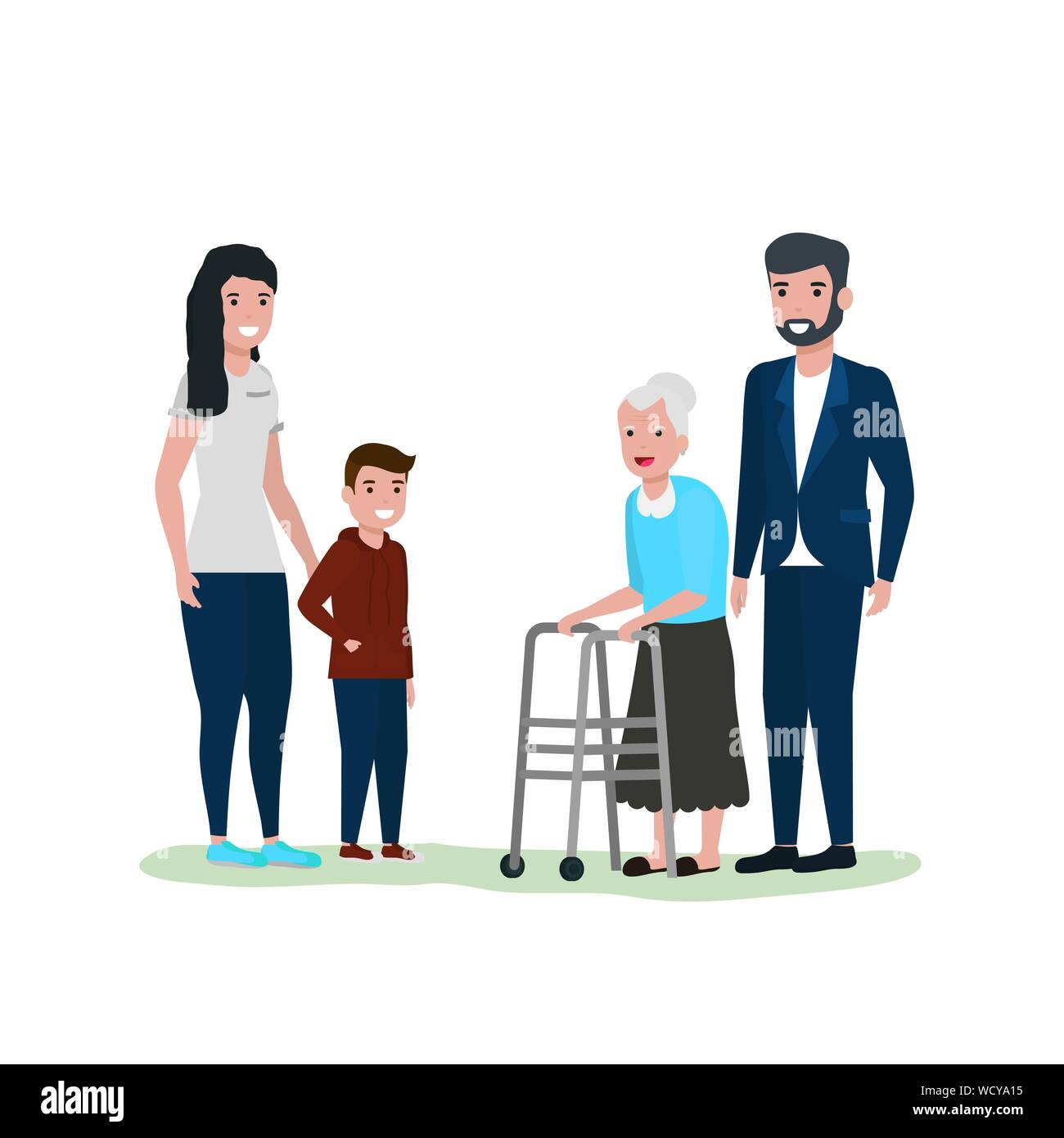 Isolated family members vector design Stock Vector Image & Art - Alamy