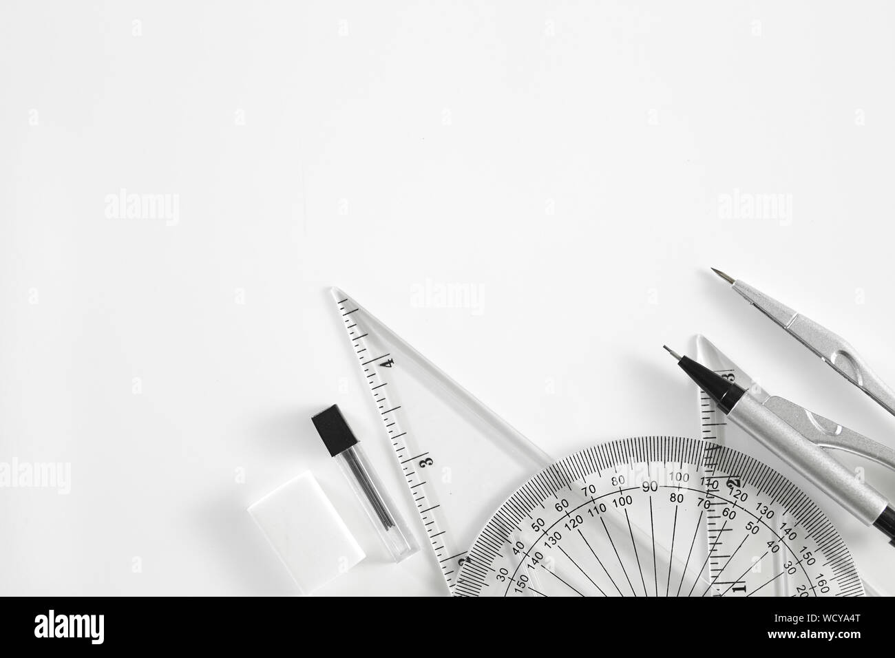 Still life with set square hi-res stock photography and images - Alamy