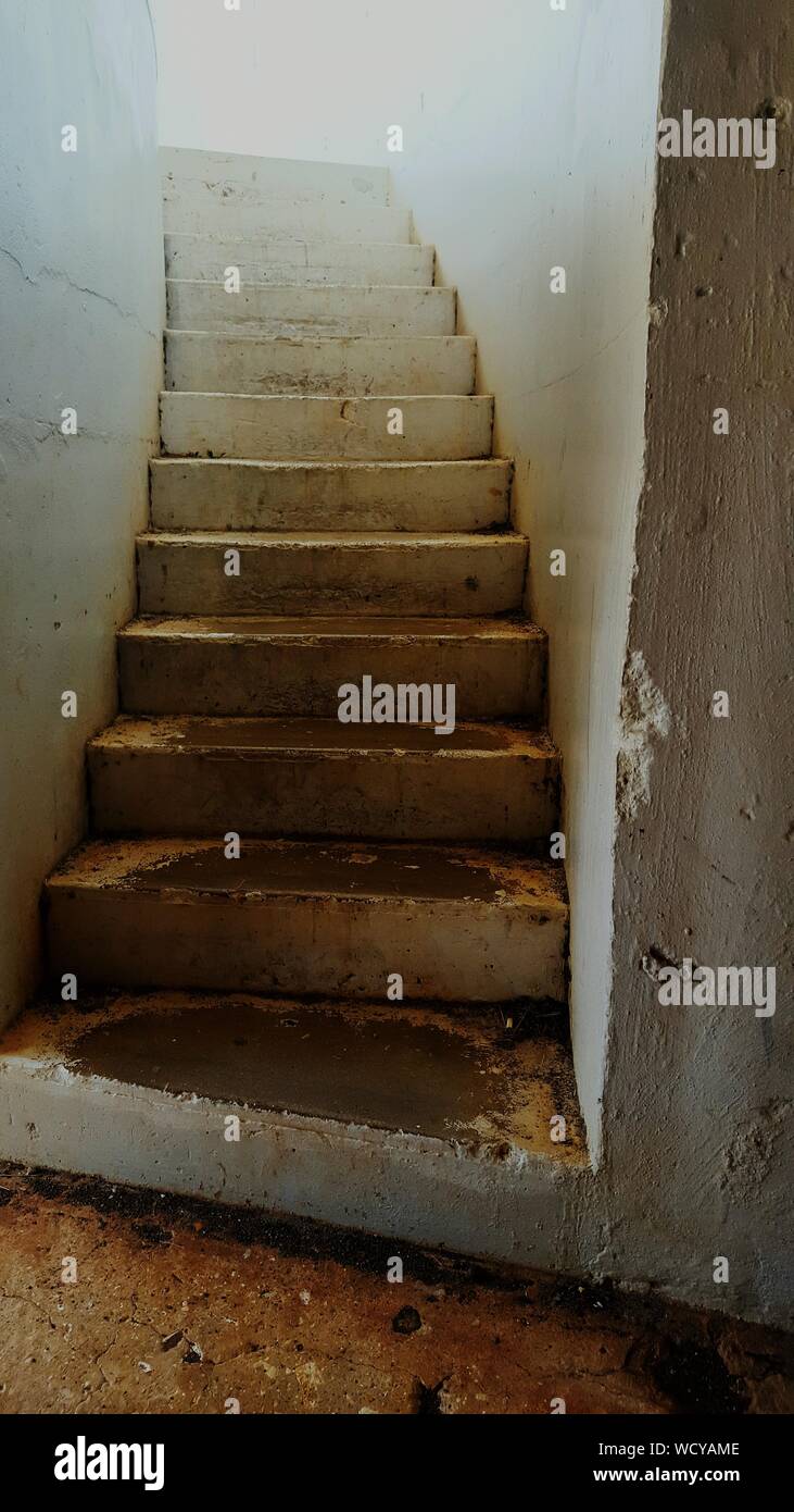 Low angle view narrow stairs hi-res stock photography and images - Alamy