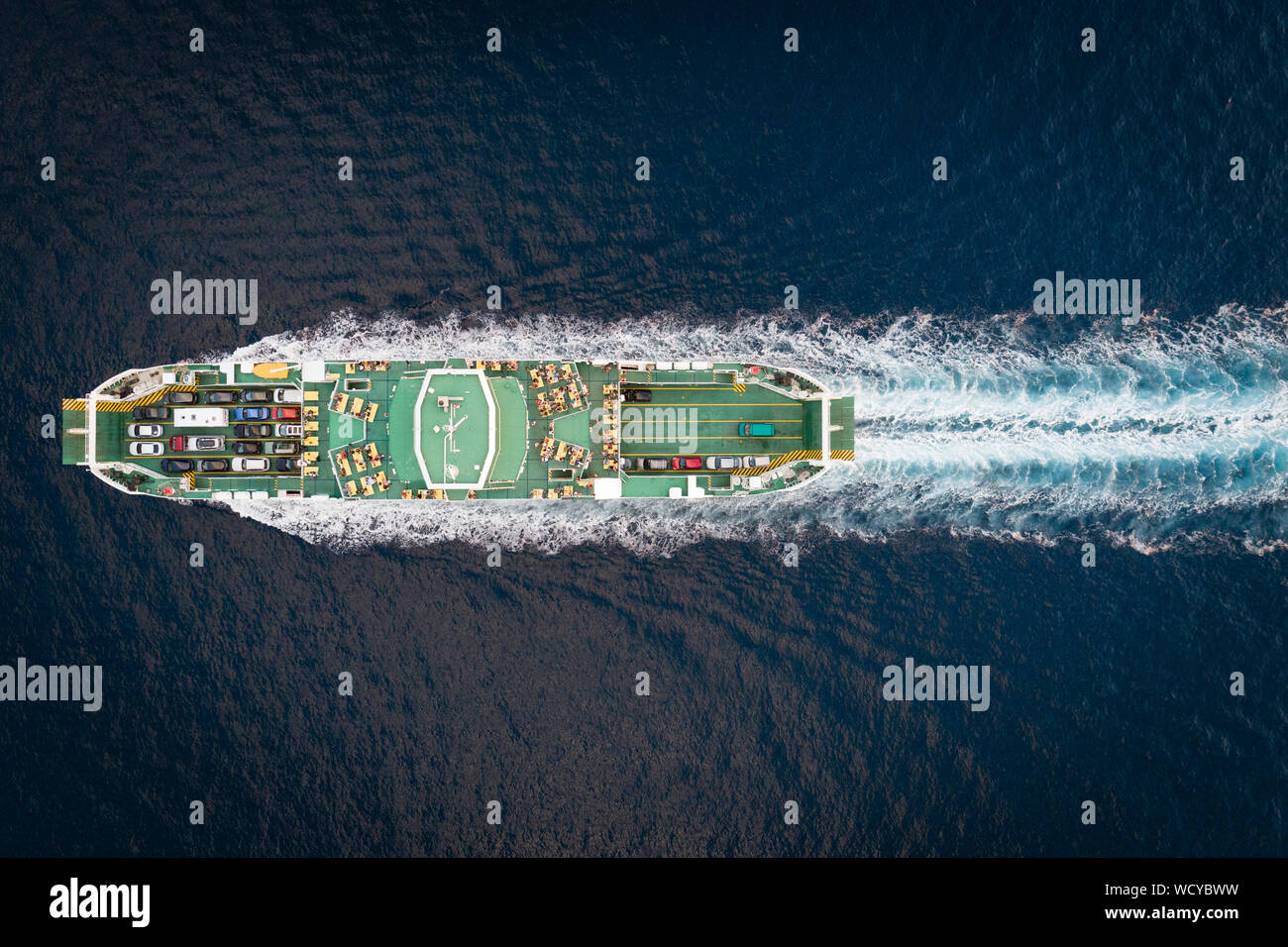 Aerial view car ferry hi-res stock photography and images - Alamy