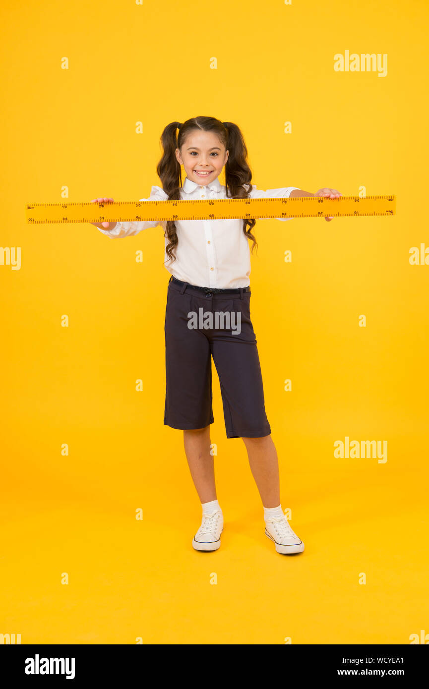 Studying is fun. School adorable student study geometry. Kid school ...