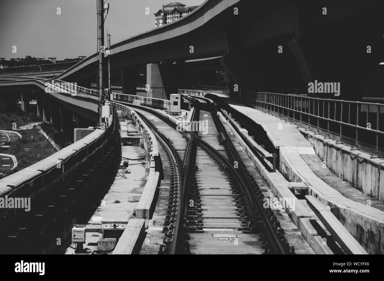 Train bridge Black and White Stock Photos & Images - Alamy