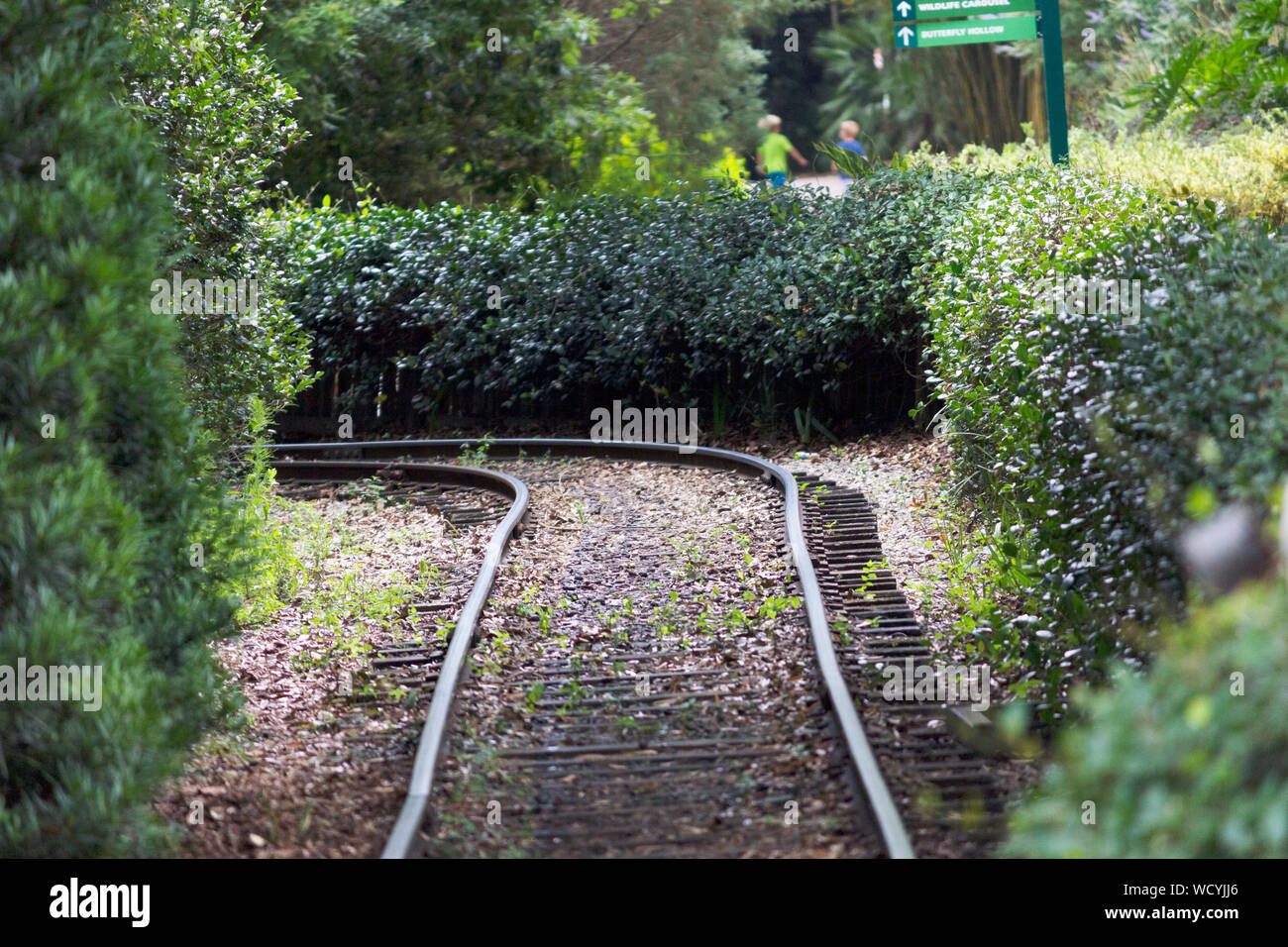 Railroad track park hi-res stock photography and images - Alamy