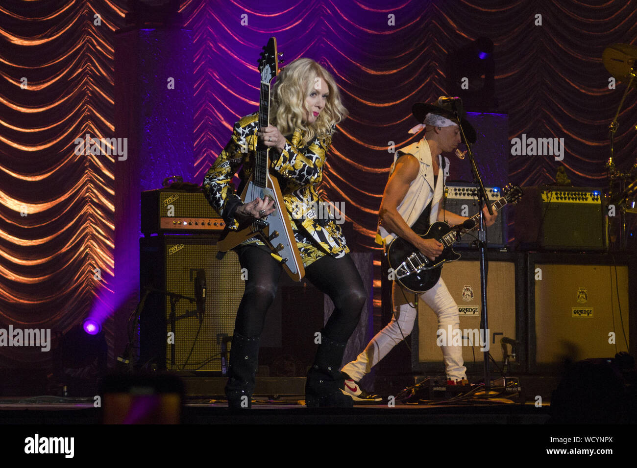 August 27, 2019, Chula Vista, California, U.S: Nancy Wilson of the rock ...