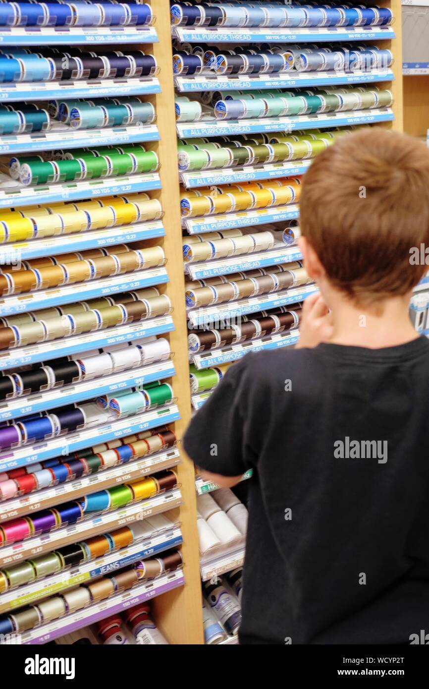 Boy supermarket hi-res stock photography and images - Alamy