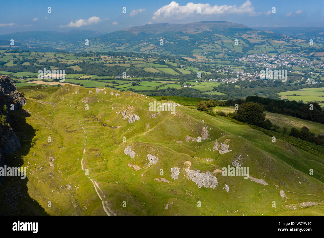 Llangattock escarpment wales hi-res stock photography and images - Alamy