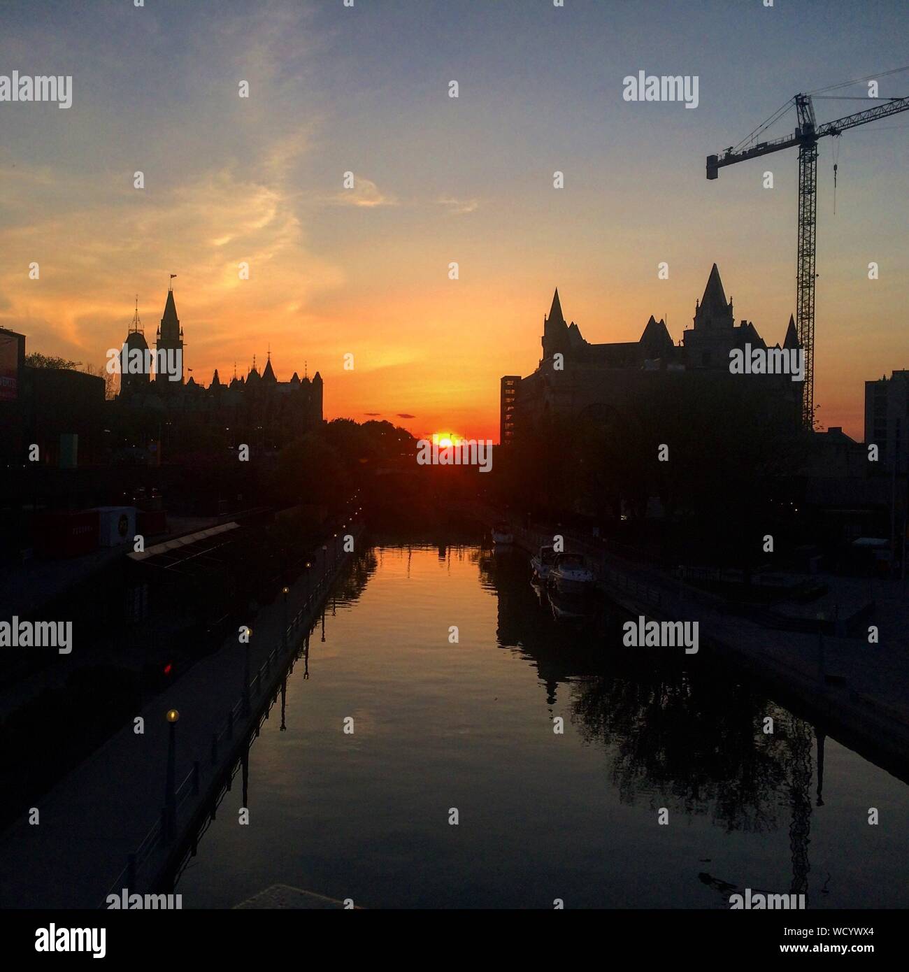 Rideau Canal Ottawa Sunset High Resolution Stock Photography and Images ...