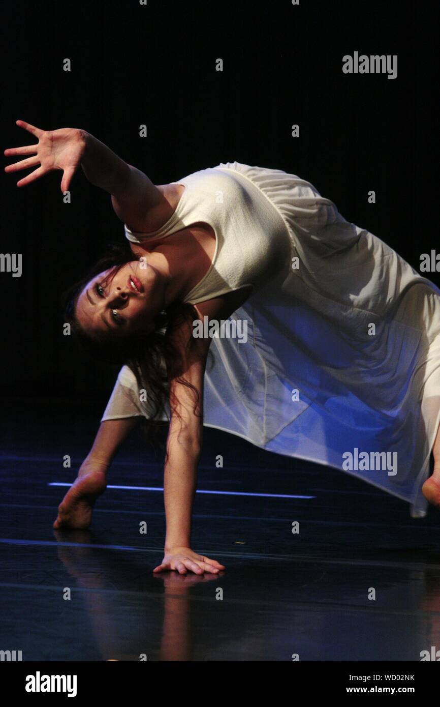Young Dancer Performing On Stage Stock Photo - Alamy