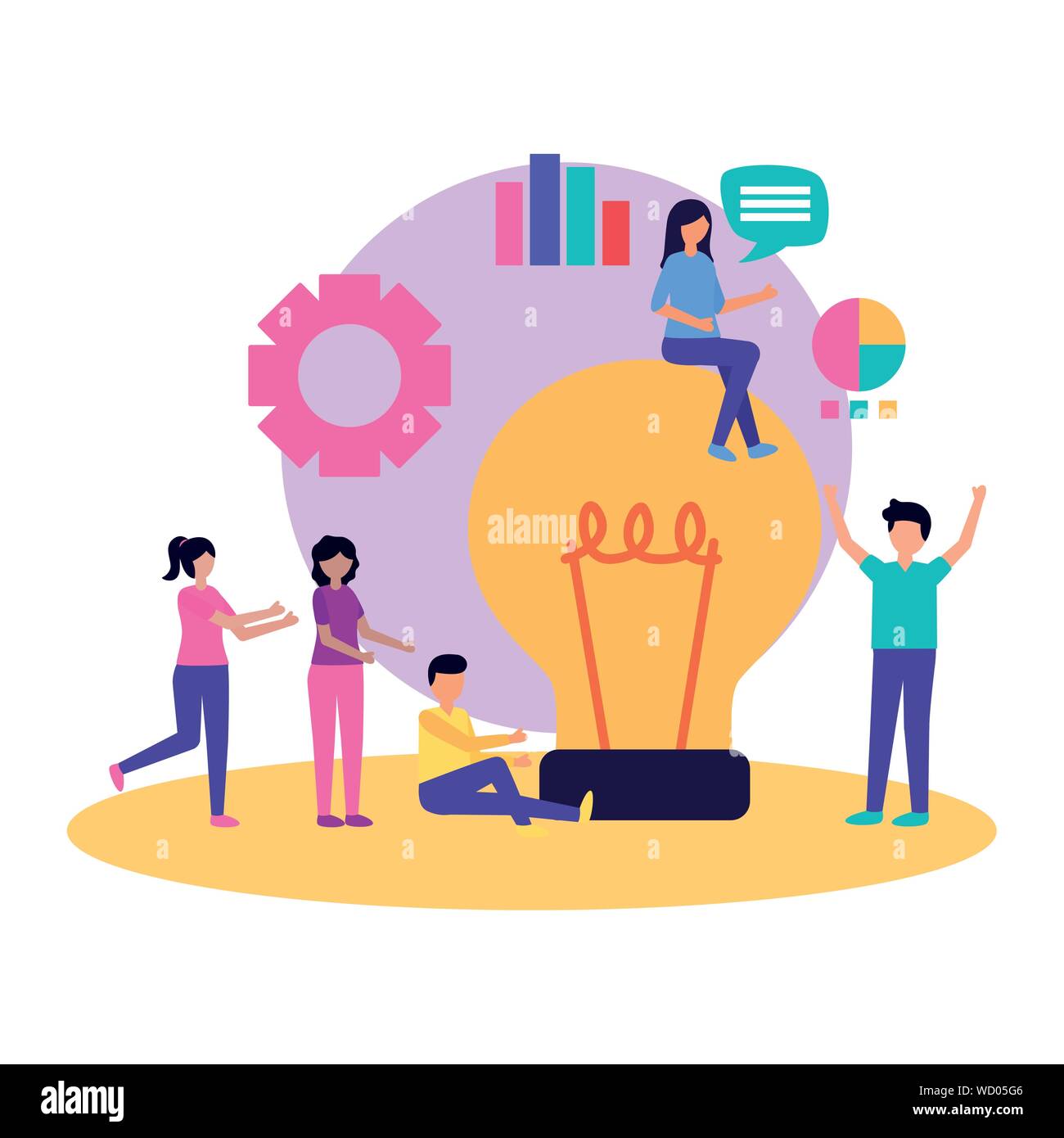 People with teamwork icon vector design Stock Vector Image & Art - Alamy