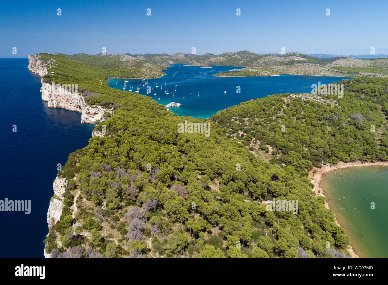 Kornati national park croatia aerial hi-res stock photography and ...
