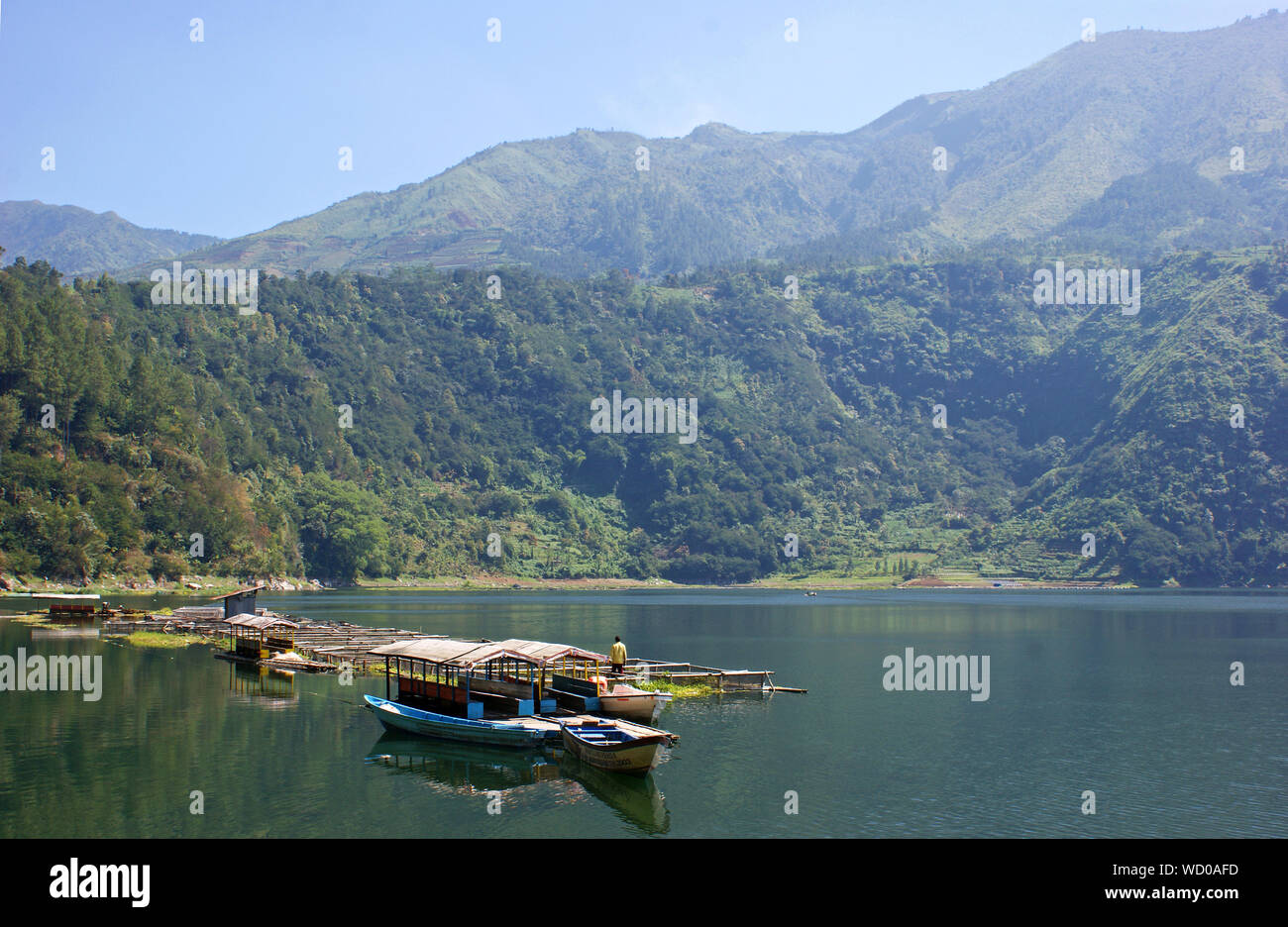 Telaga Menjer Lake, Dieng, Wonosobo, Central Java, Indonesia Stock ...
