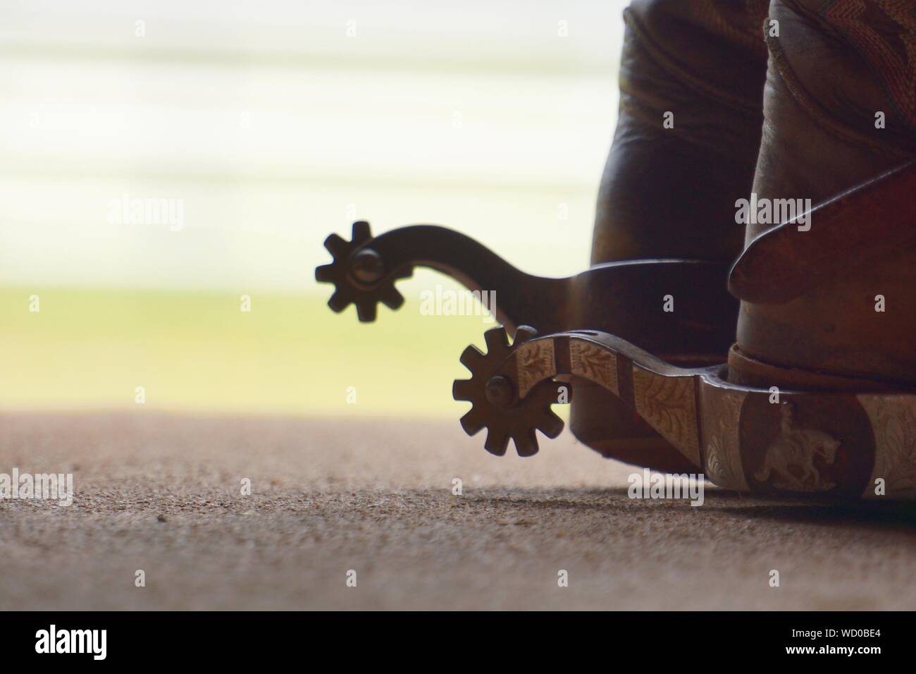 Cowboy boots spurs hi-res stock photography and images - Alamy