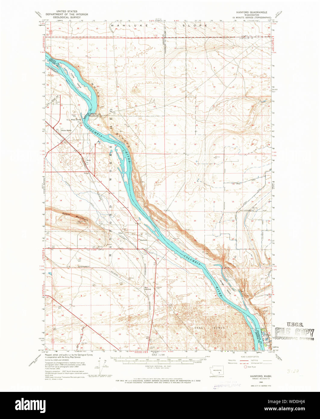 Map of hanford Cut Out Stock Images & Pictures - Alamy
