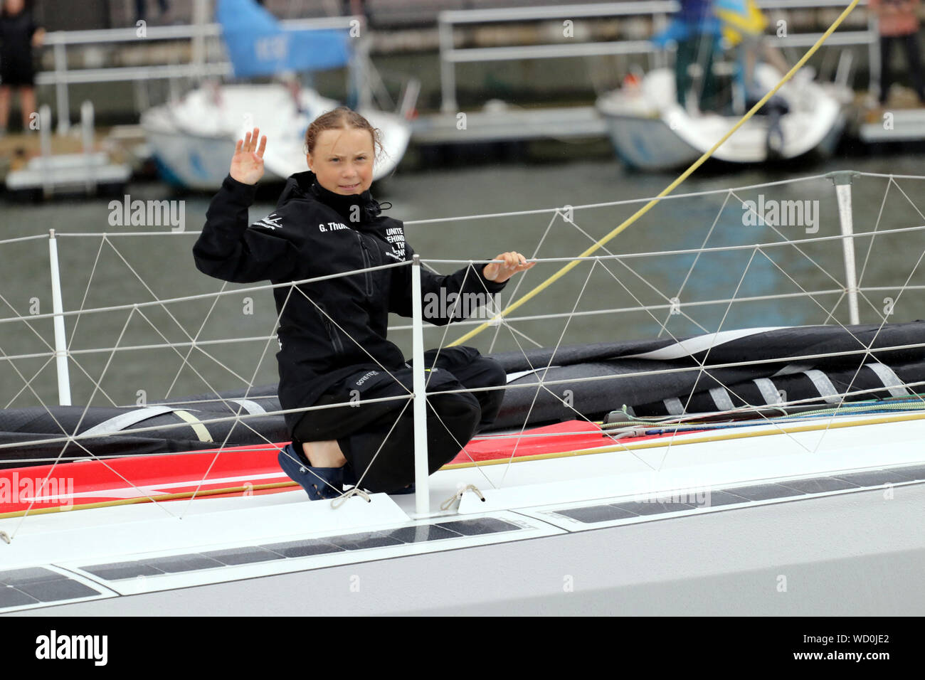 Greta thunberg boat hi-res stock photography and images - Alamy