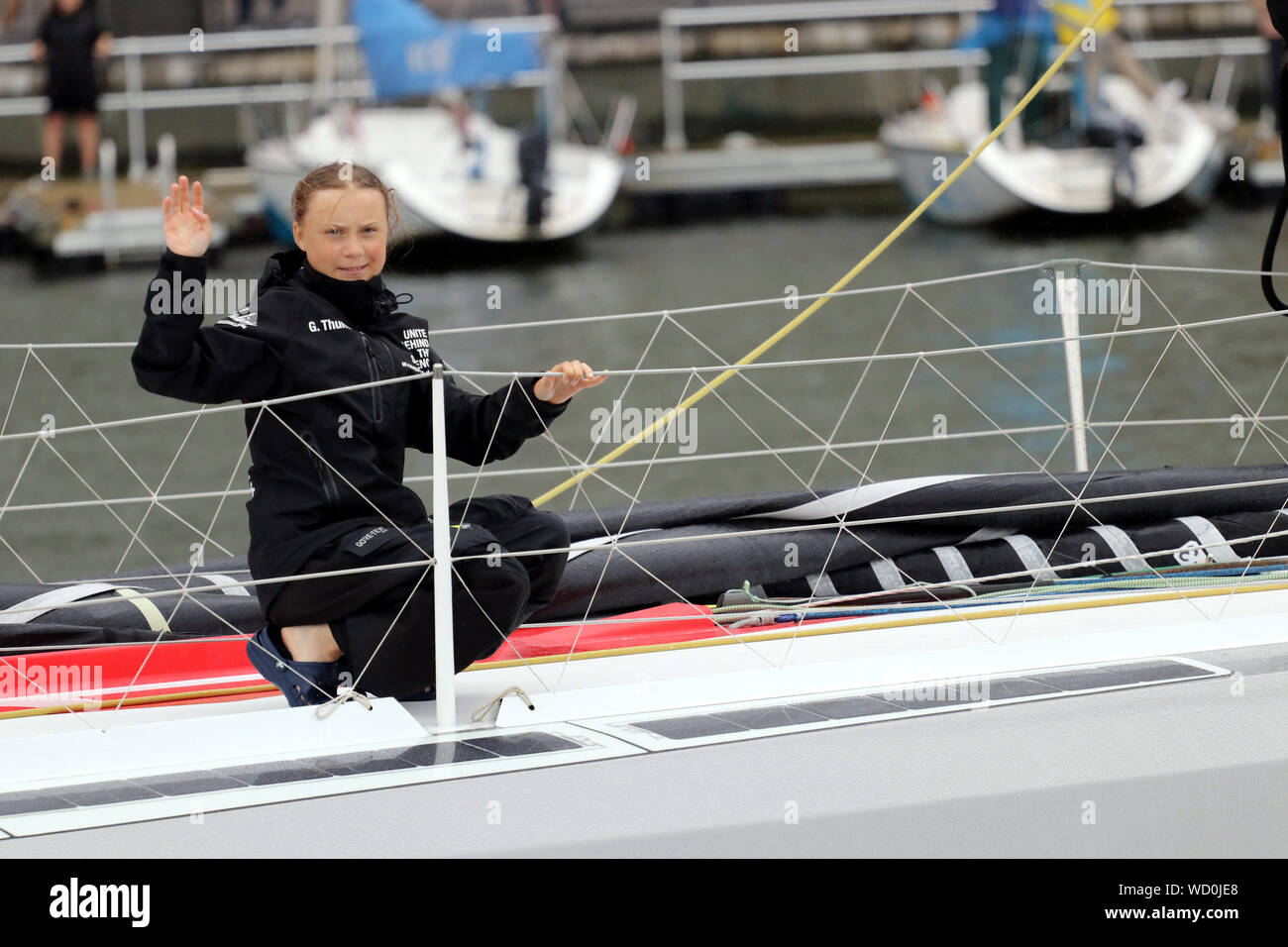Greta thunberg boat hi-res stock photography and images - Alamy