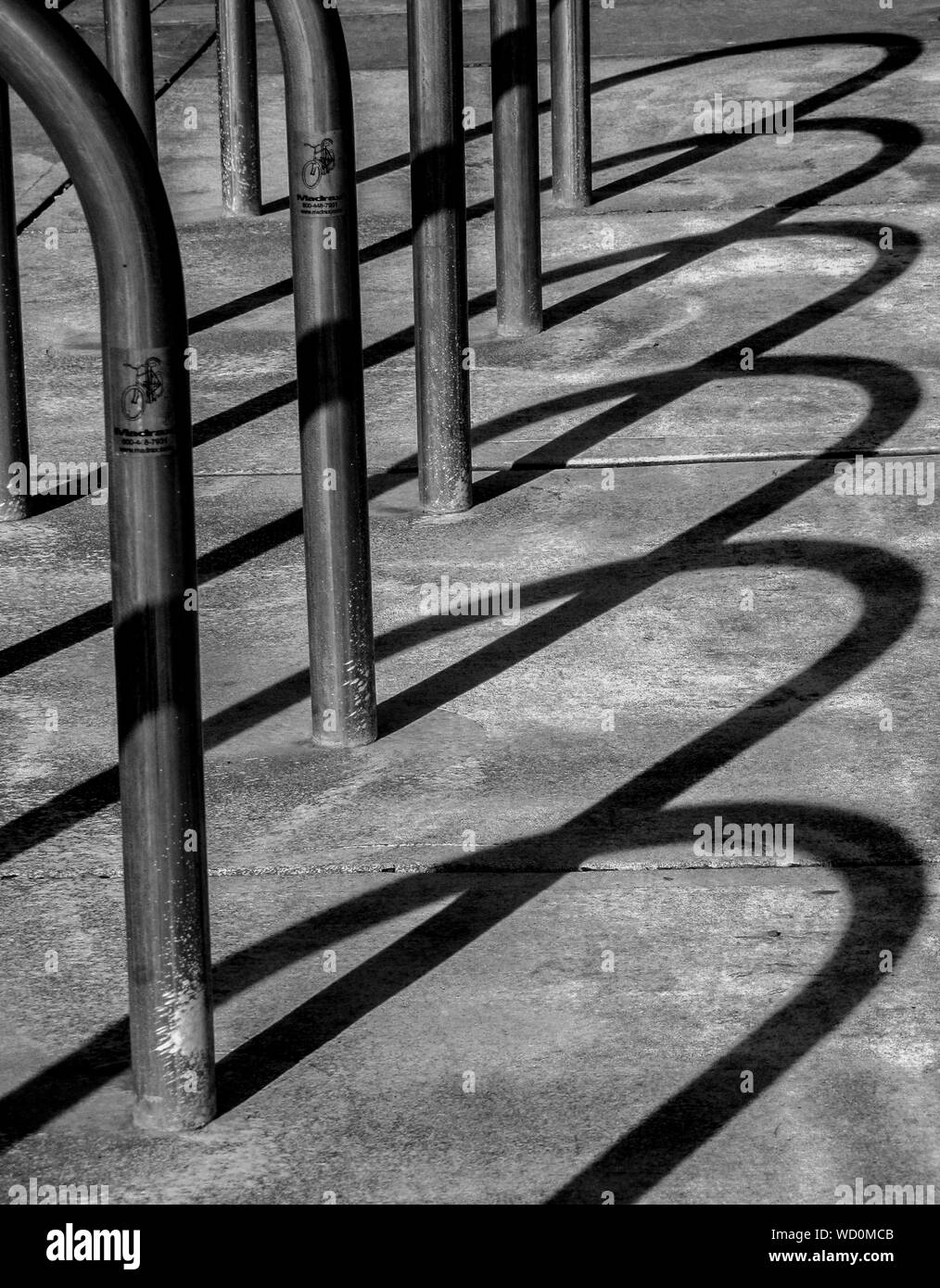 Empty bicycle parking hi-res stock photography and images - Alamy