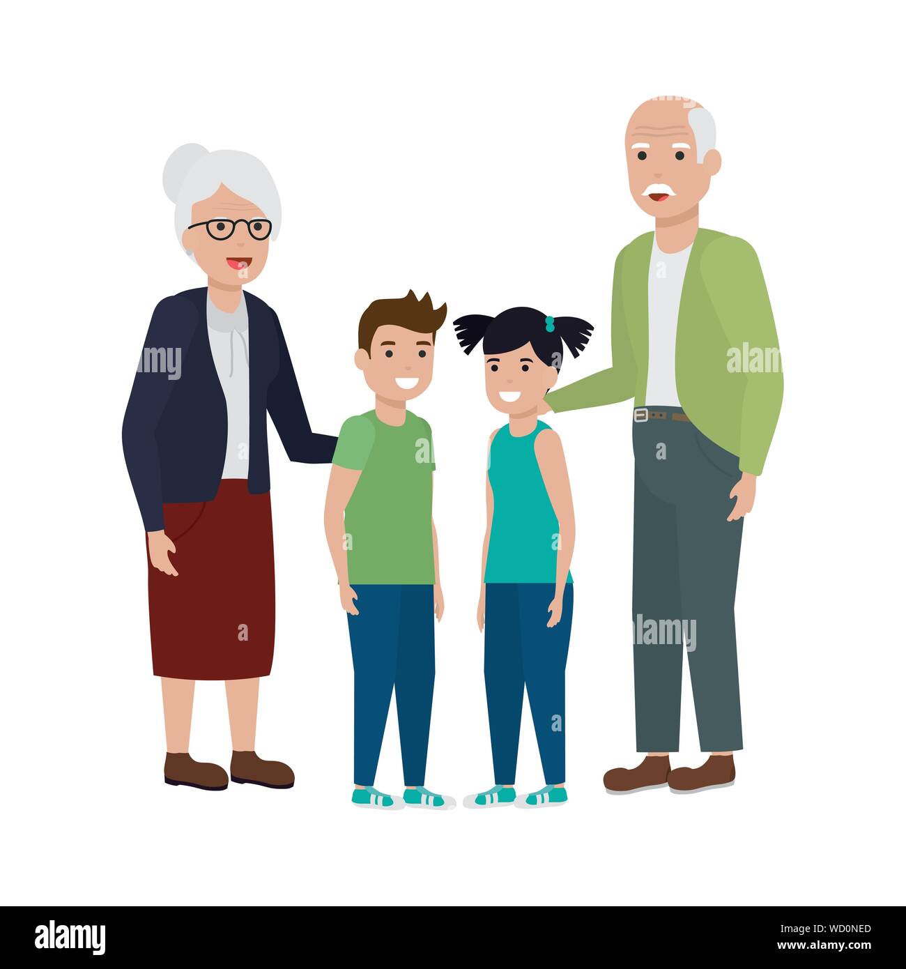 Isolated family members vector design Stock Vector Image & Art - Alamy