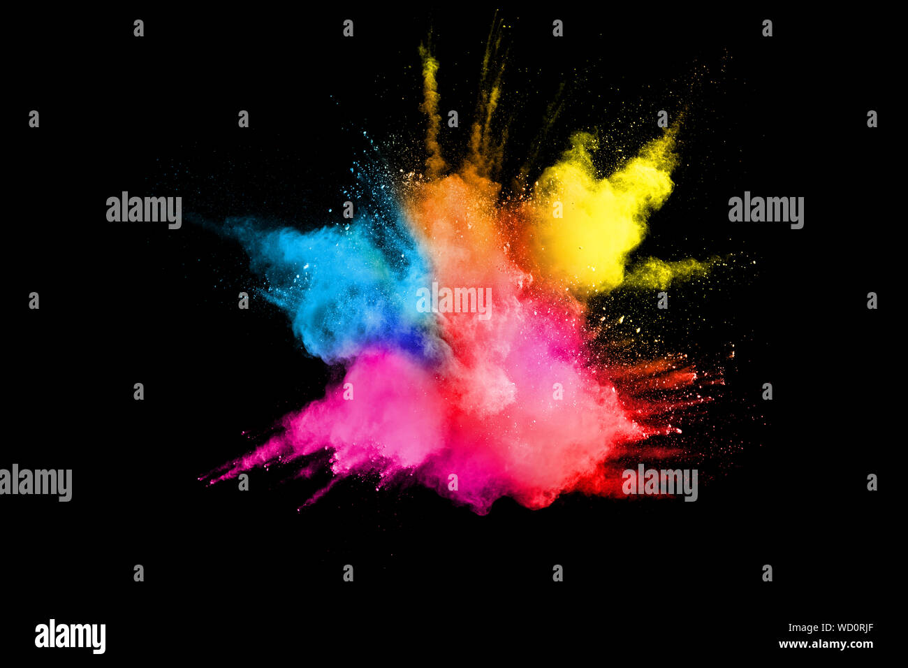 Exploding color powder hi-res stock photography and images - Alamy