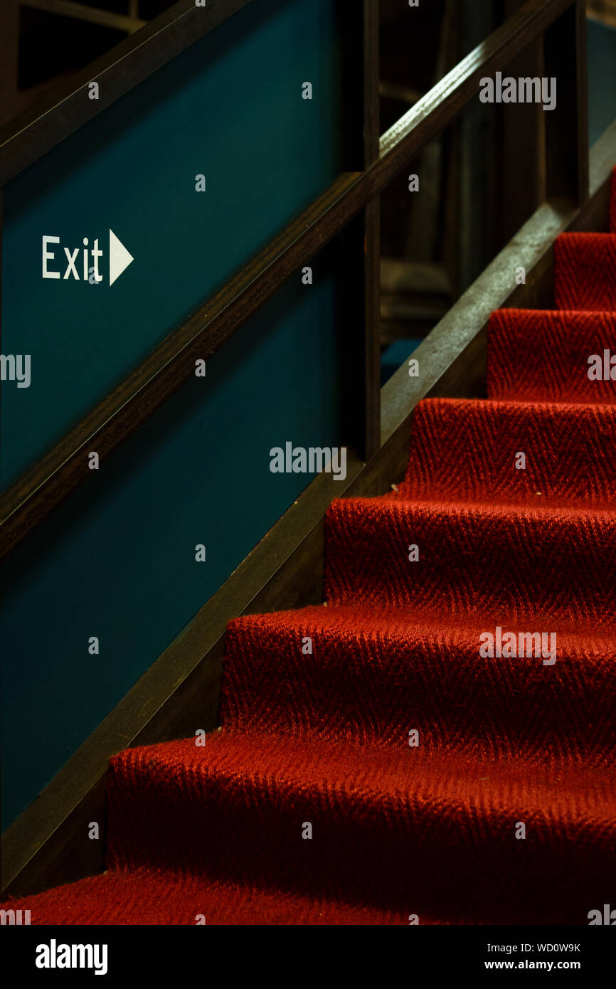 Staircase exit hi-res stock photography and images - Alamy
