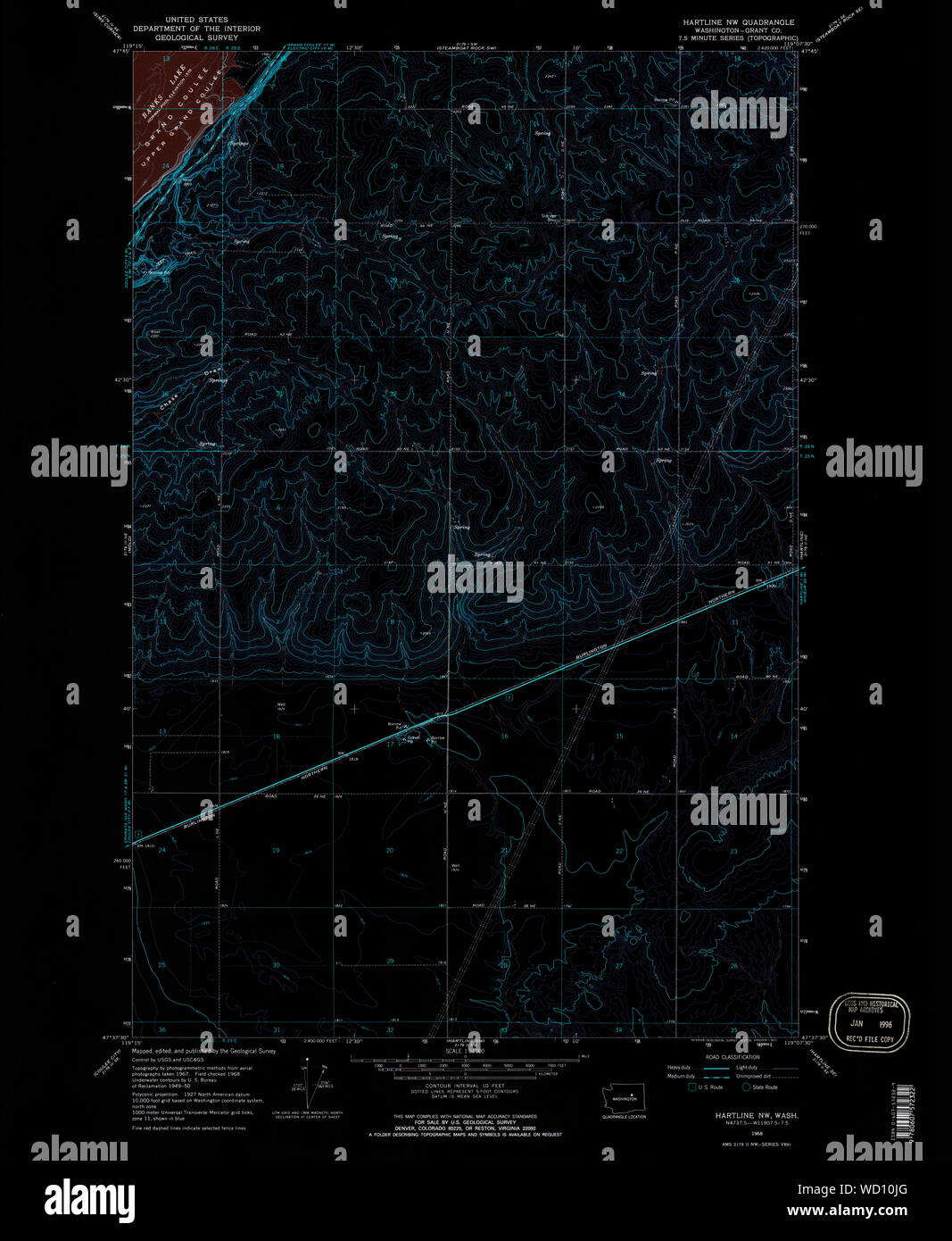 Hartline map hi-res stock photography and images - Alamy
