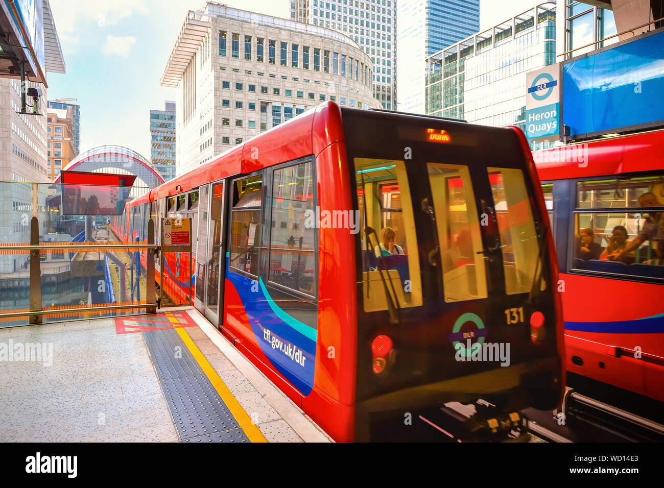 DLR Light Rail in London, UK Stock Photo - Alamy