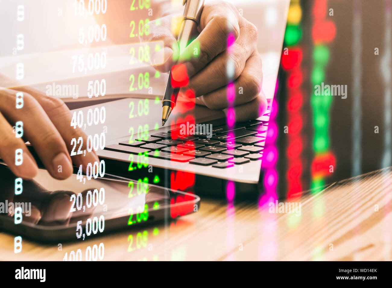 Stock market or forex trading graph and candlestick chart suitable for ...