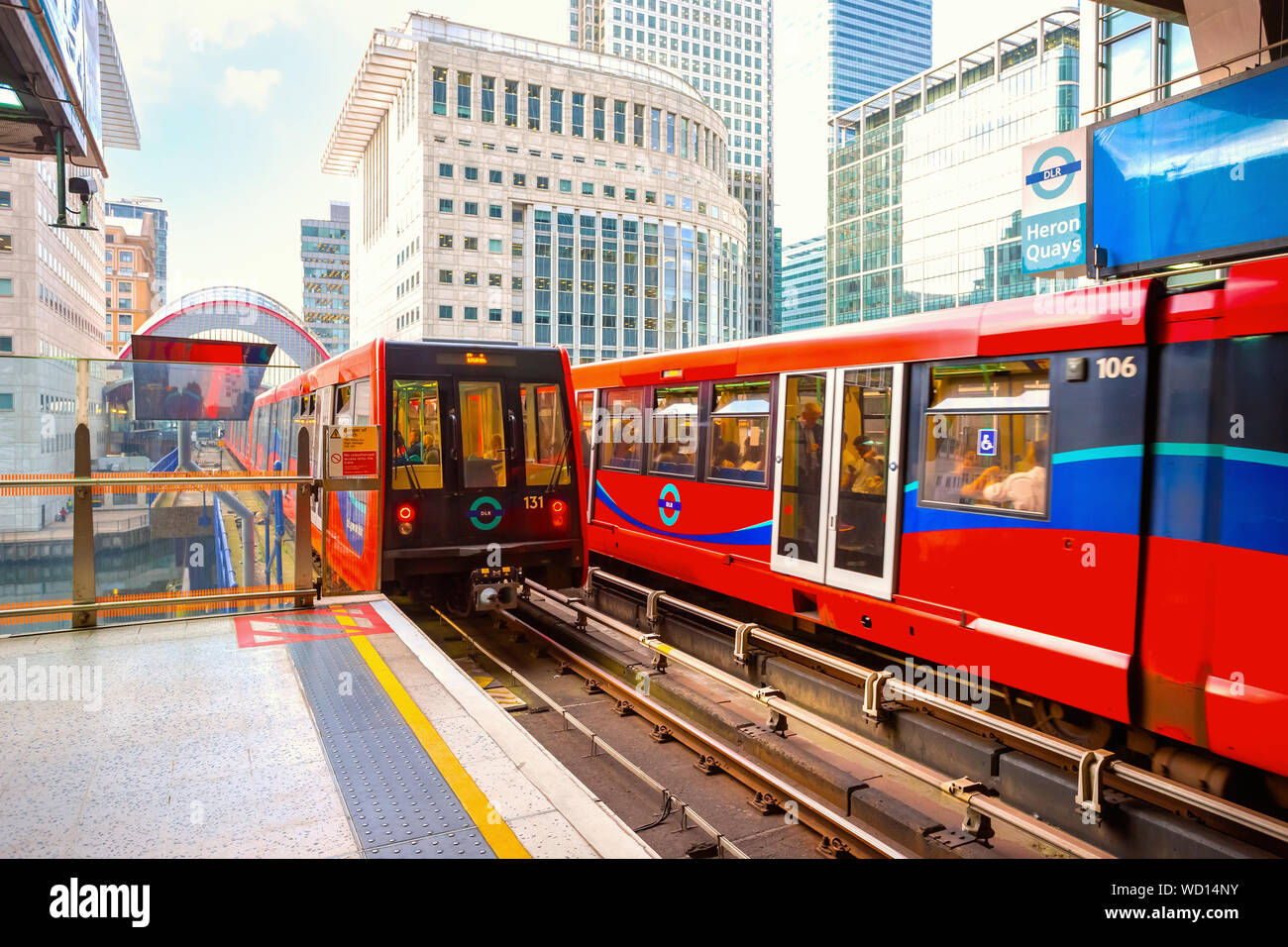 DLR Light Rail in London, UK Stock Photo - Alamy