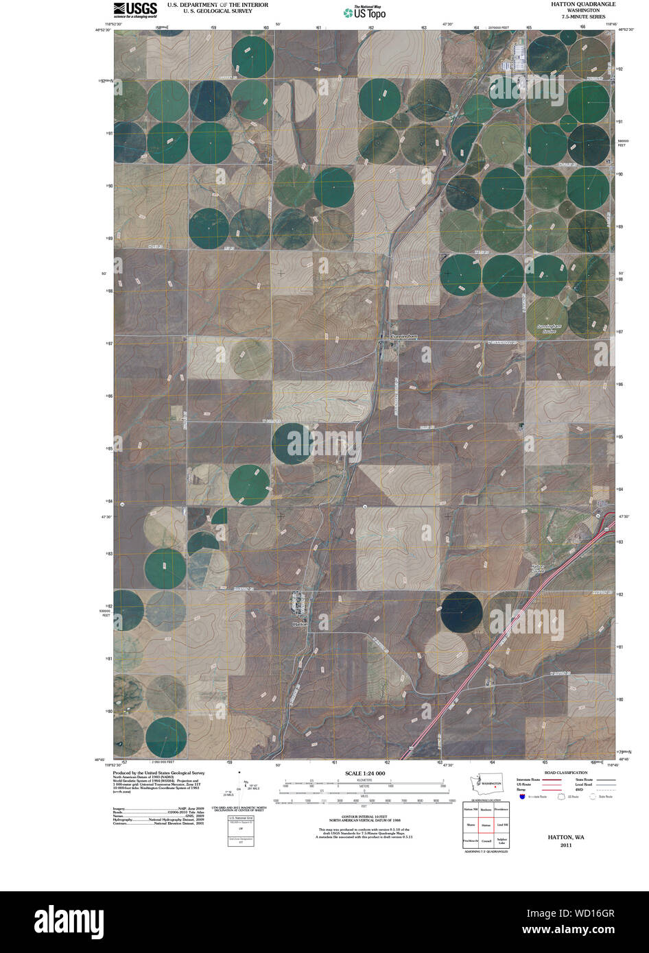 Map of hatton hi-res stock photography and images - Alamy