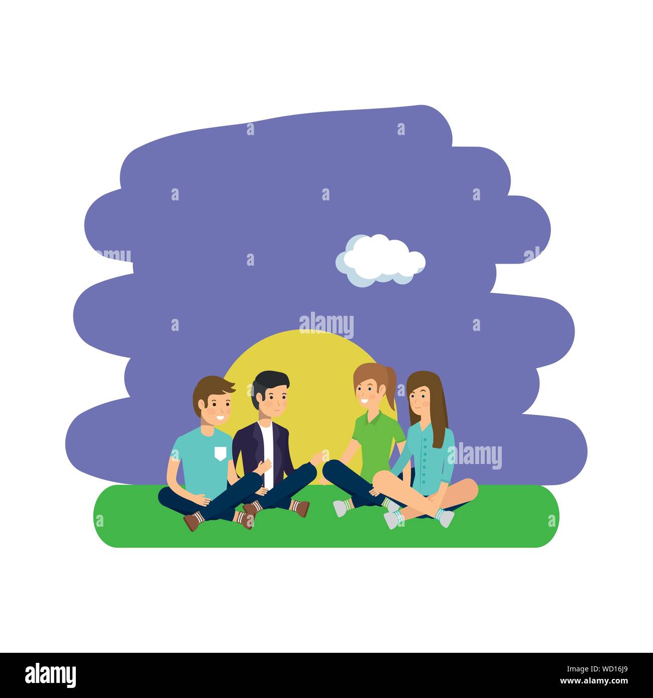 People in park vector design Stock Vector Image & Art - Alamy