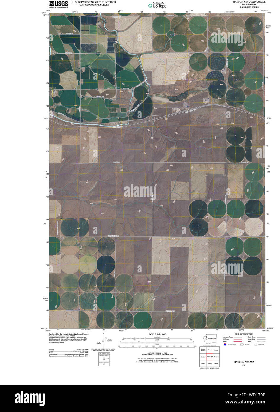 Map of hatton hi-res stock photography and images - Alamy