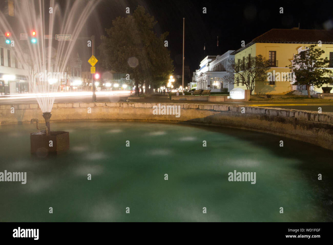 Downtown Hot Springs at Night, Arkansas Stock Photo - Alamy