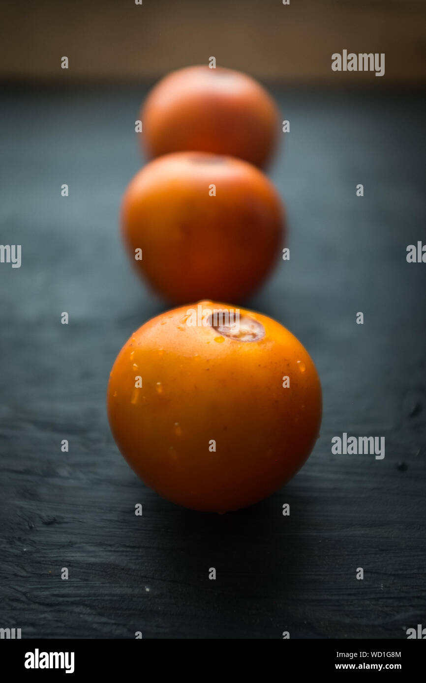 Lulo (Solanum quitoense) Tropical fruit from Colombia, known for their ...