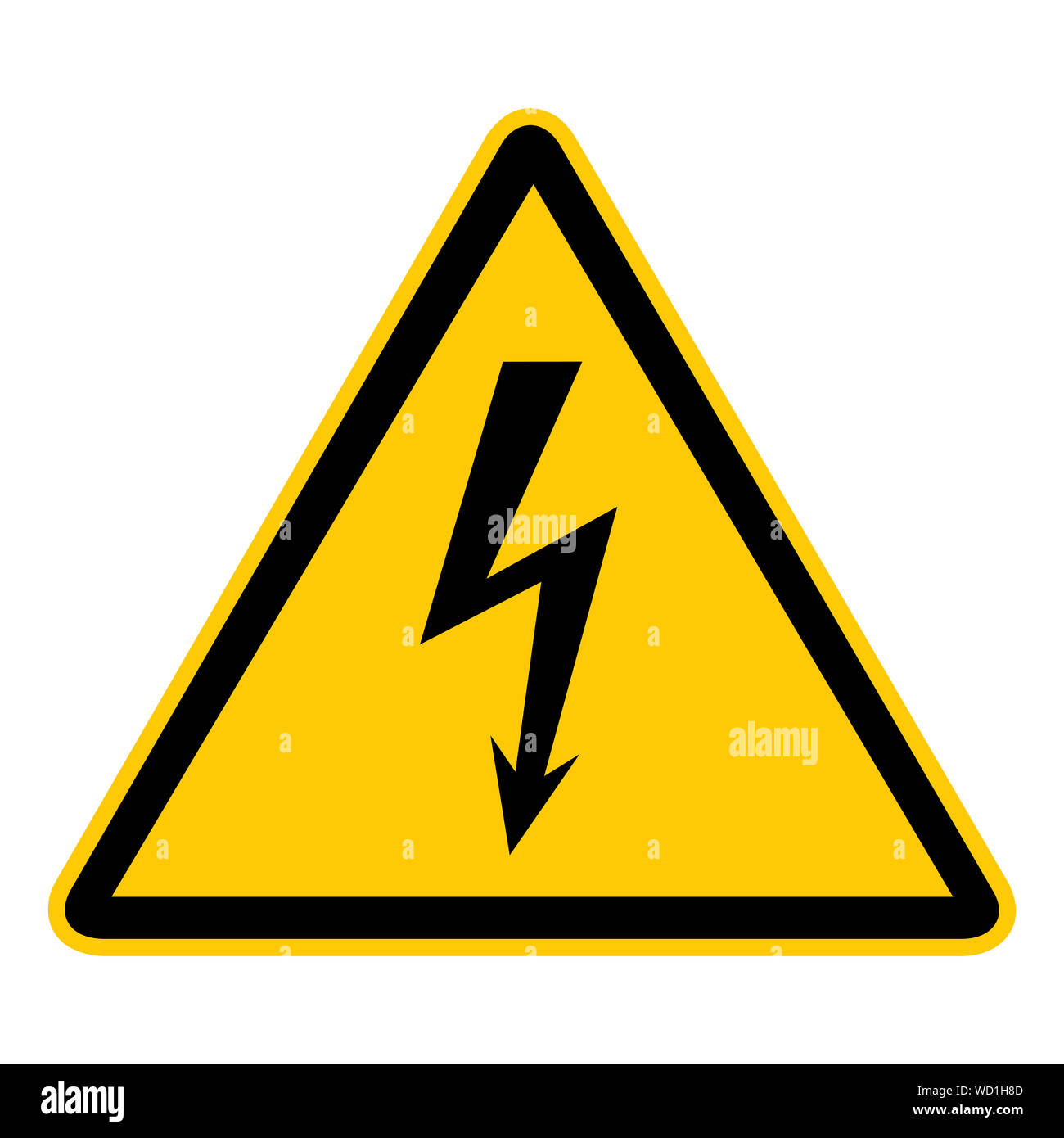 Cable danger sign hi-res stock photography and images - Alamy