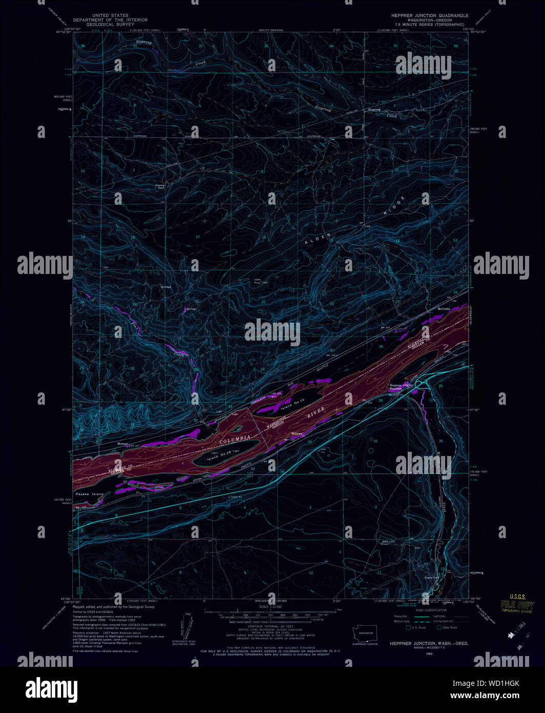 Heppner map hi-res stock photography and images - Alamy