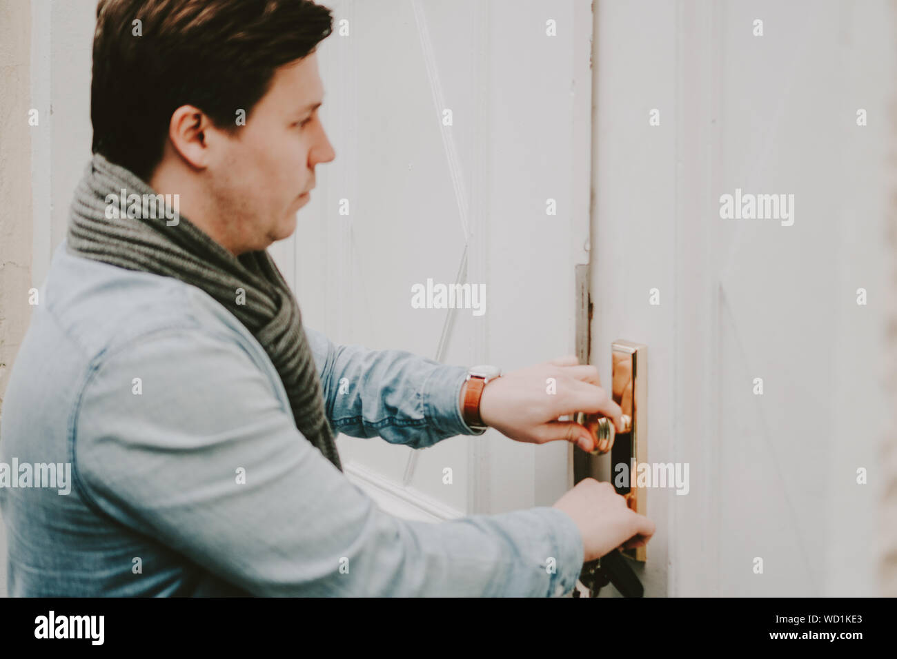 Person Entering House High Resolution Stock Photography and Images - Alamy