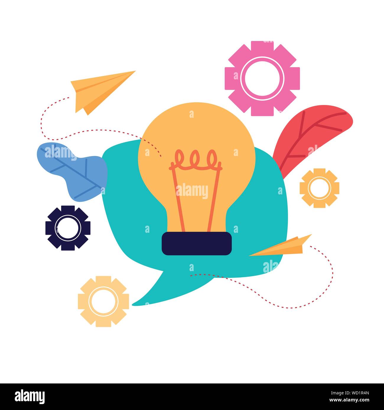 Isolated electric light bulb design Stock Vector Image & Art - Alamy