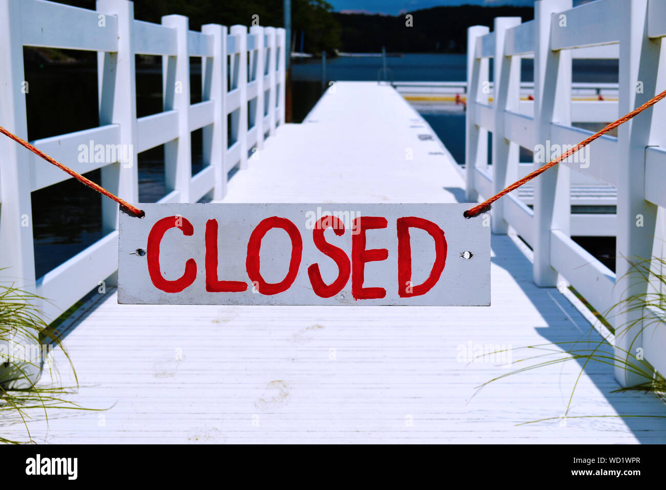Pier Closed Sign High Resolution Stock Photography and Images - Alamy