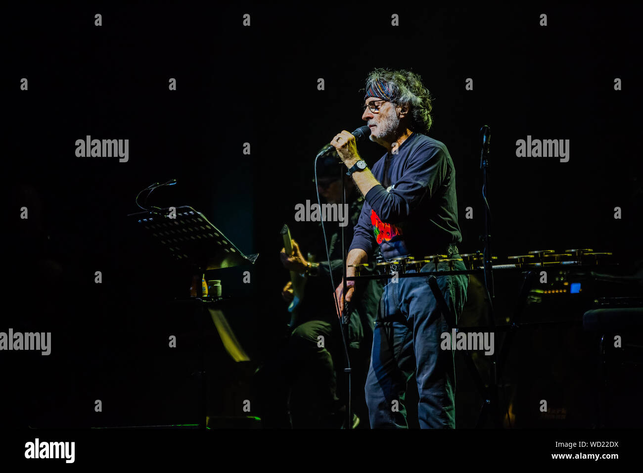 Franz Di Cioccio, front man and founder of "PFM - Premiata Fonderia ...