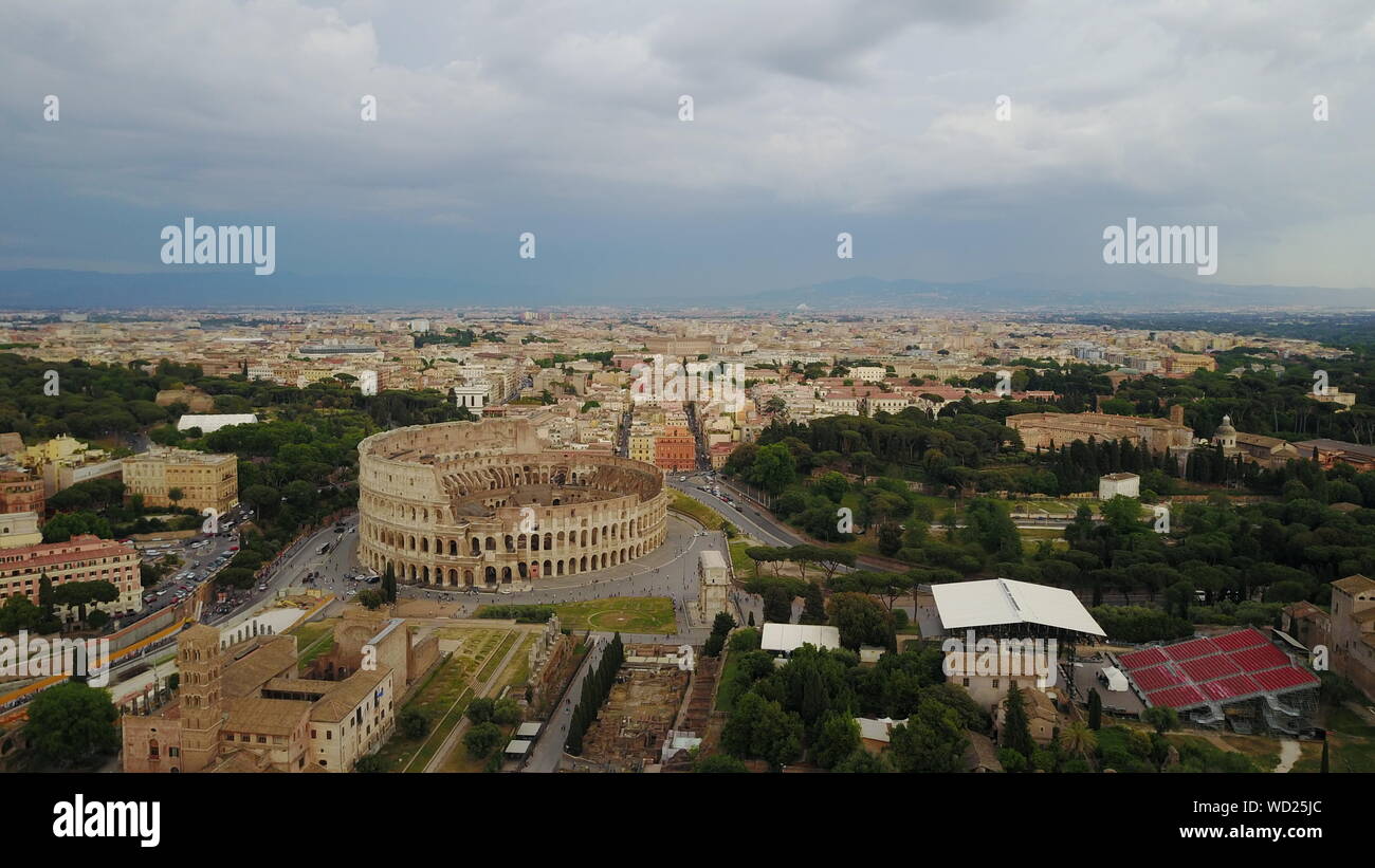 Aerial view of coliseum hi-res stock photography and images - Alamy