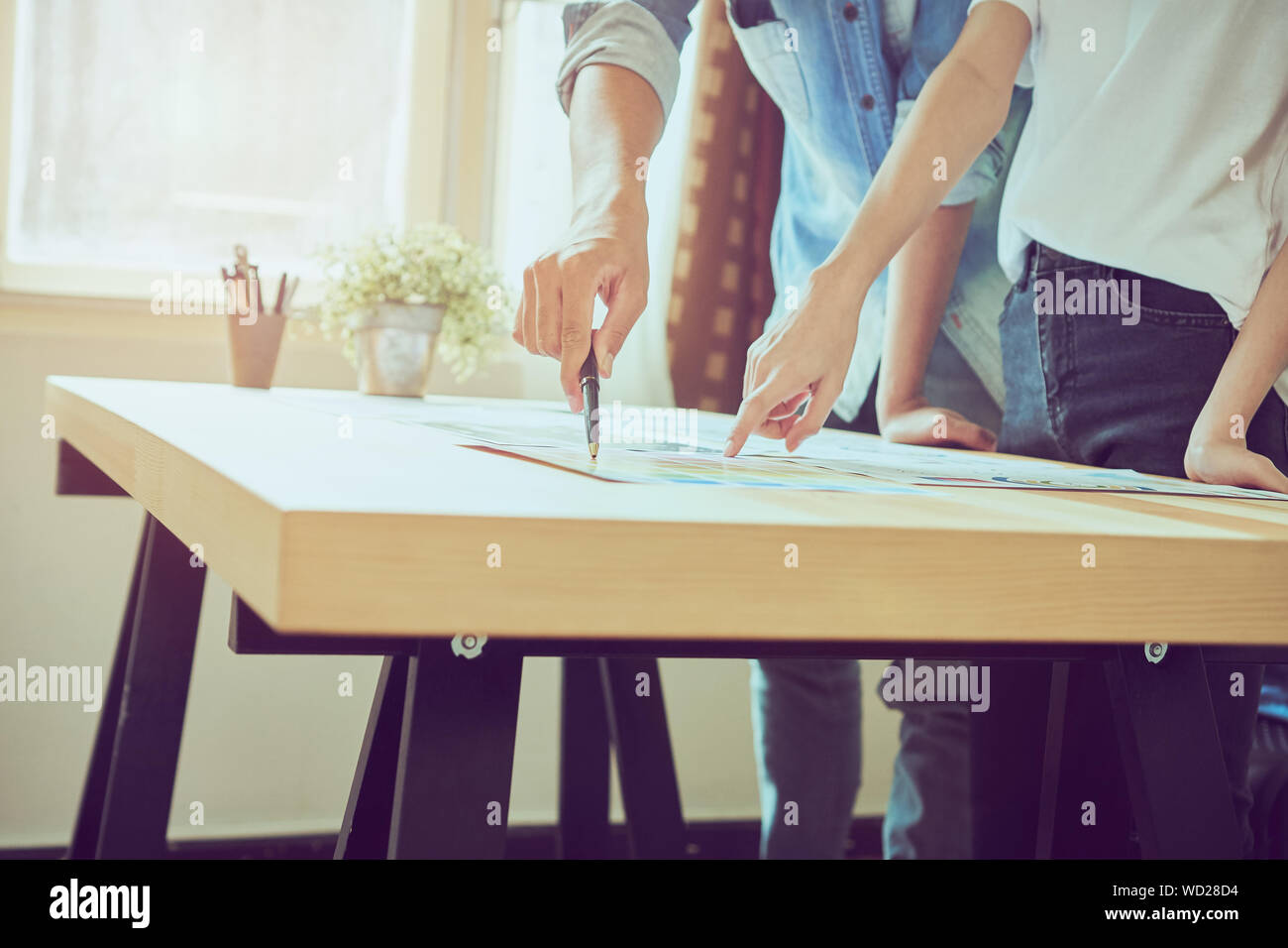 Two men working home hi-res stock photography and images - Alamy