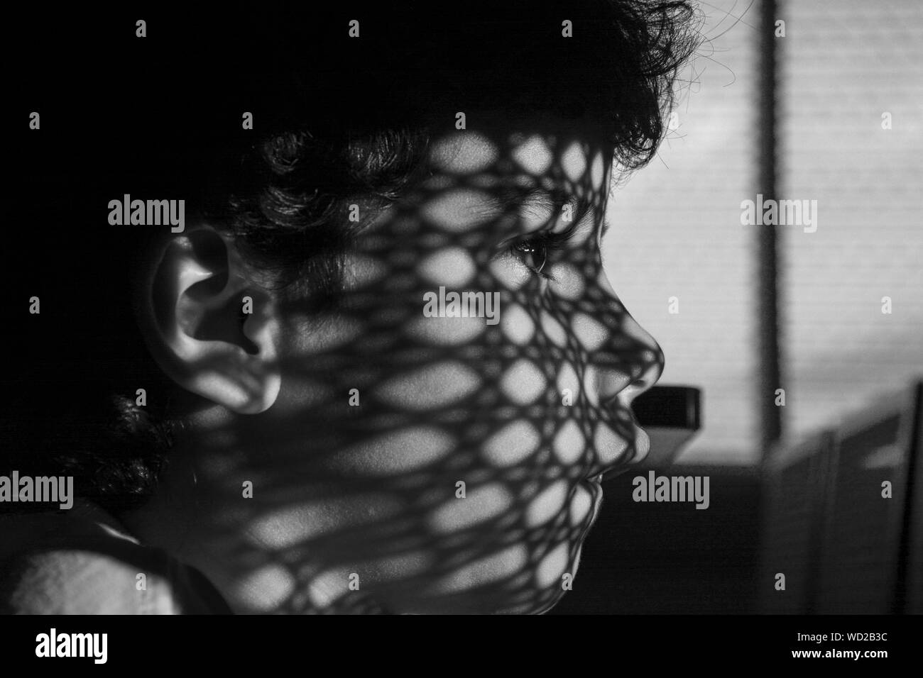 Face Close Up Shadow High Resolution Stock Photography and Images - Alamy