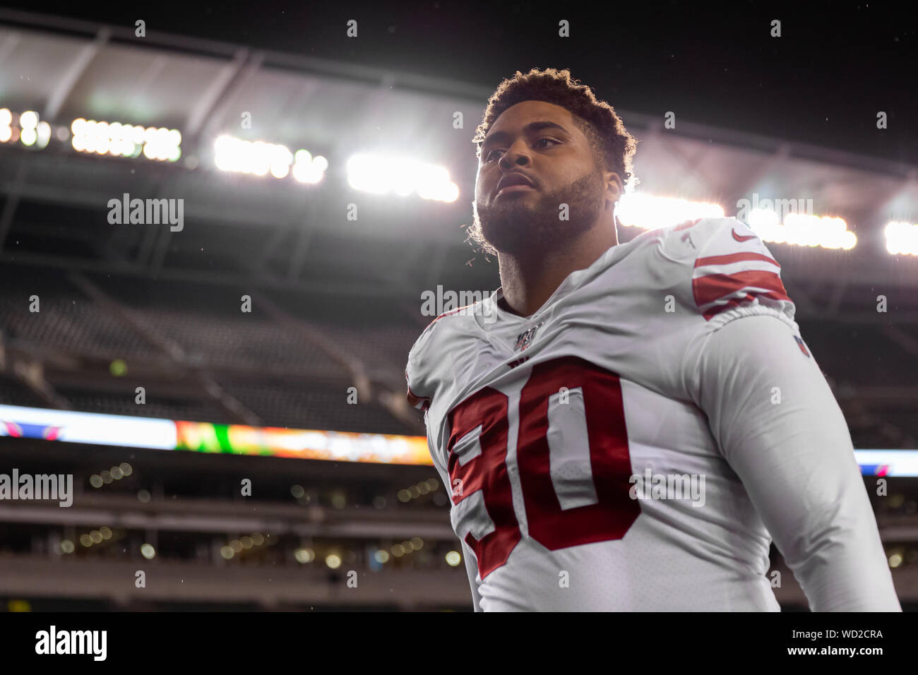 August 22, 2019: New York Giants defensive tackle R.J. McIntosh (90 ...