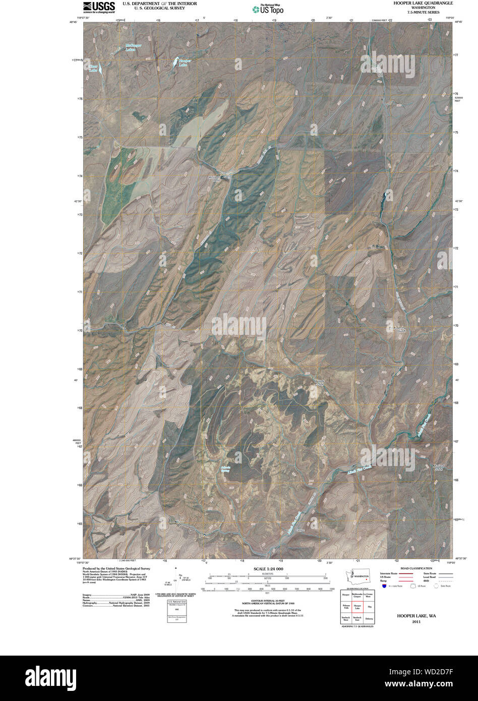 Hooper washington state map hi-res stock photography and images - Alamy